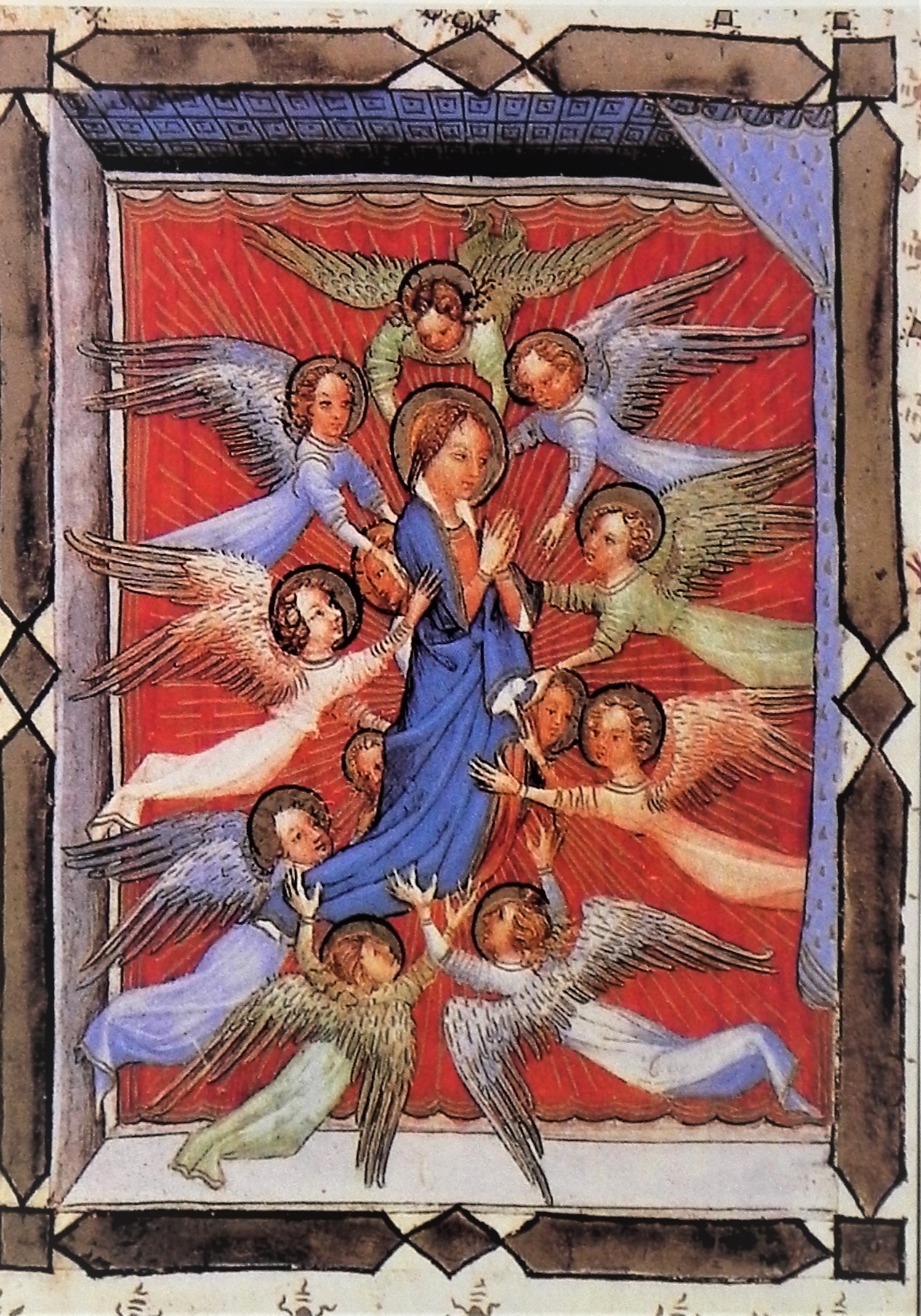 Engelen begeleiden Maria ten Hemel – Caput Ovis Kunstkaarten