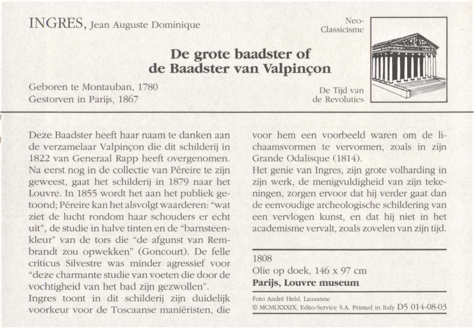 De grote baadster of de baadster van Valpinçon – Caput Ovis Kunstkaarten