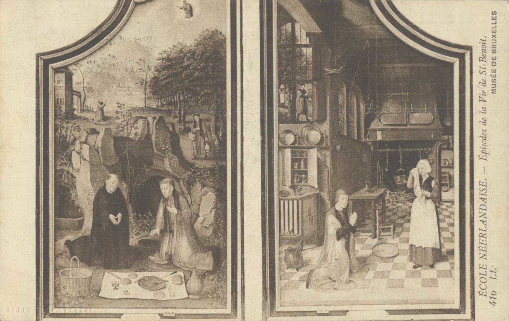 Uit het leven van St. Benoit – Caput Ovis Kunstkaarten