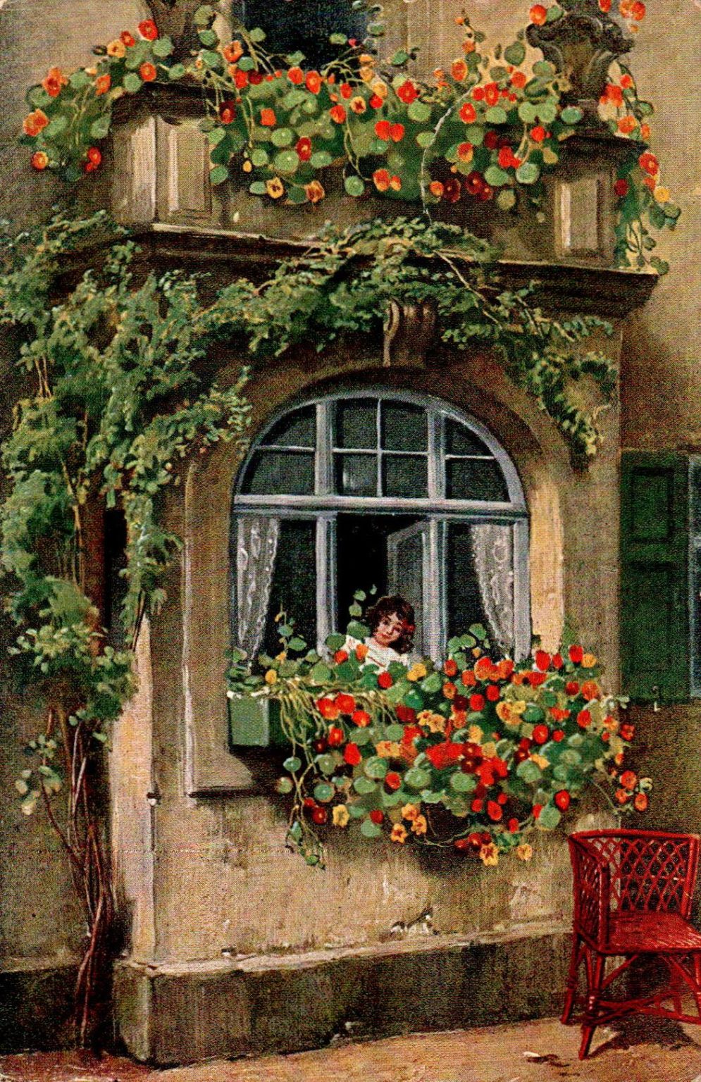 Tussen de bloemen – Caput Ovis Kunstkaarten